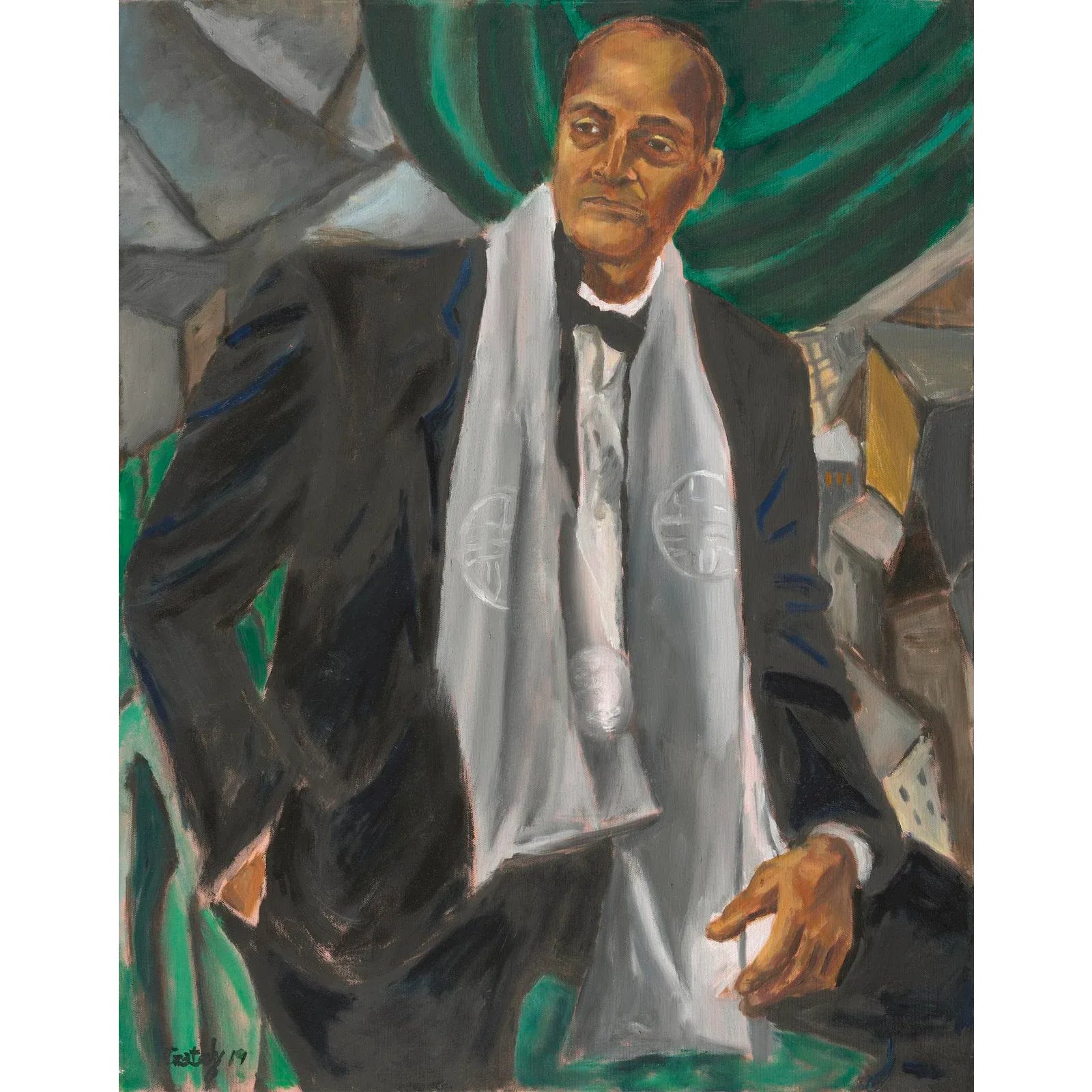 "The Conductor" Contemporary Original Expressionist Portrait Painting ...