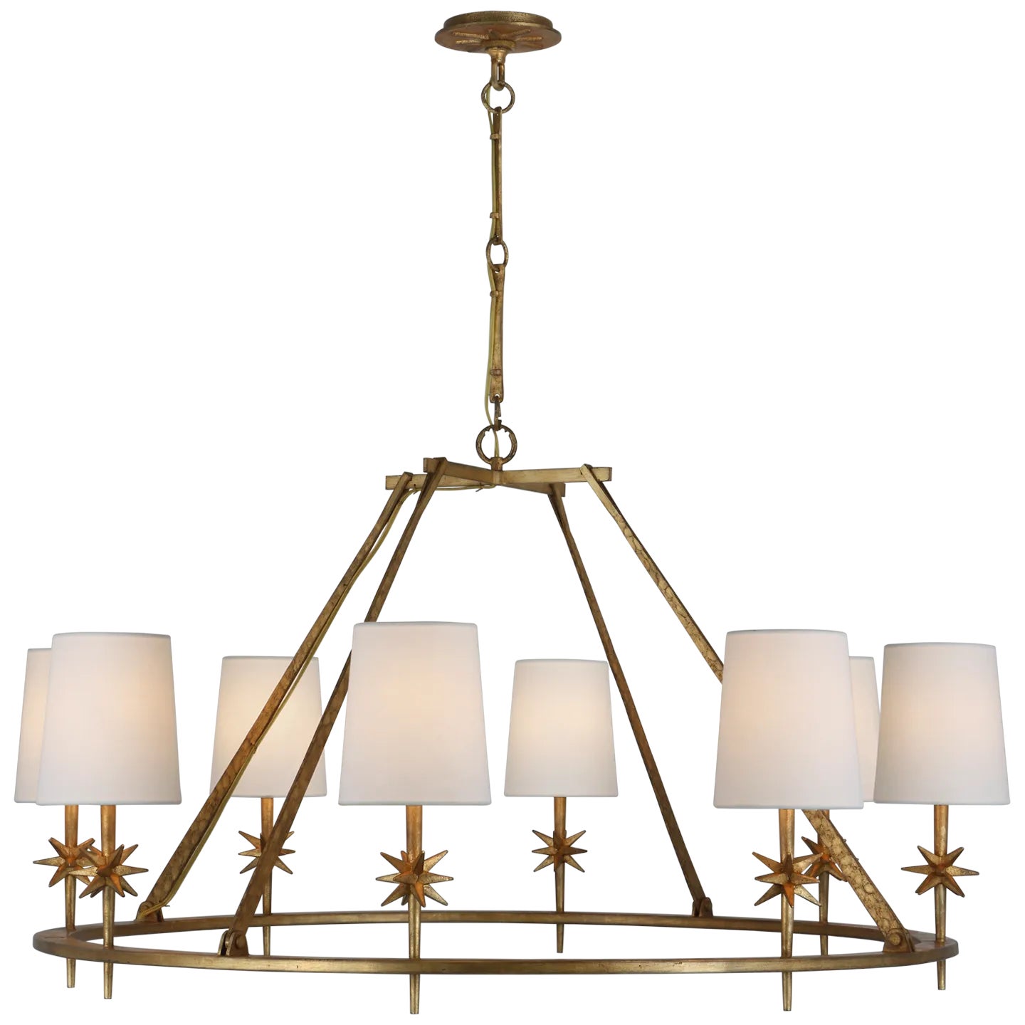 Ian K. Fowler for Visual Comfort Signature Etoile Large Chandelier in ...