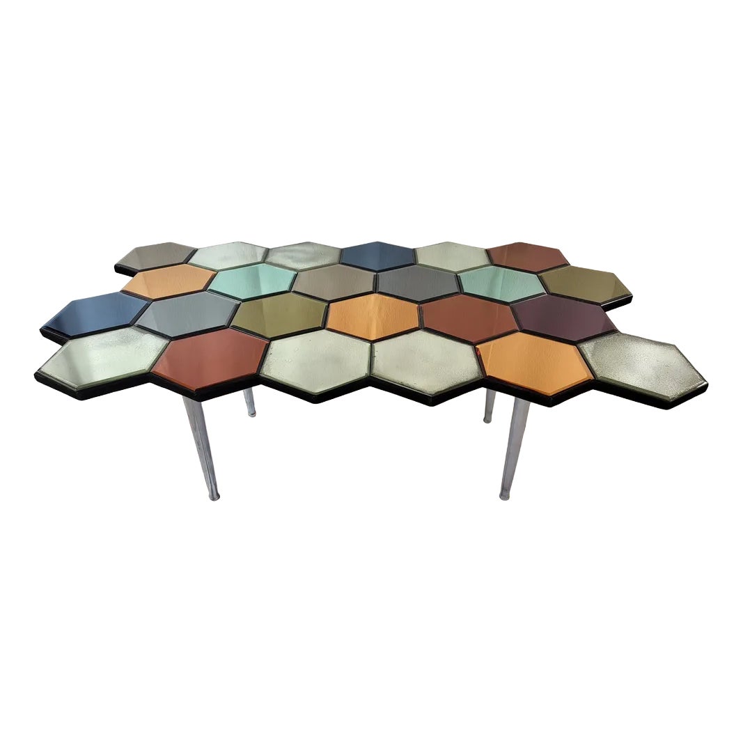 Hexagon Series Table by Olivier de Schrijver, 1990s | Chairish