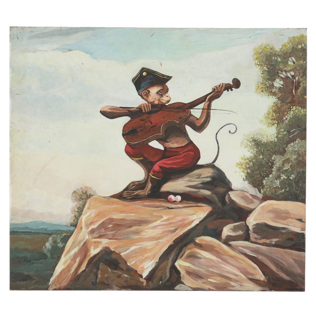 violin playing monkey