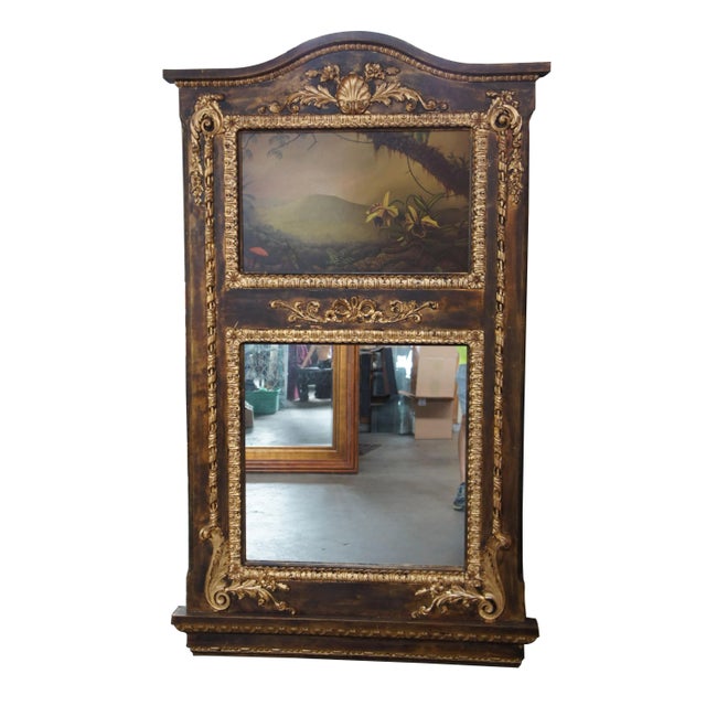 Neoclassical Wall Mirrors With Original Peter Edlund Oil Paintings ...