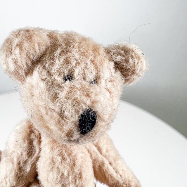 Mid 20th Century Tiny Baby Teddy Bear Soft Huggable Vintage | Chairish