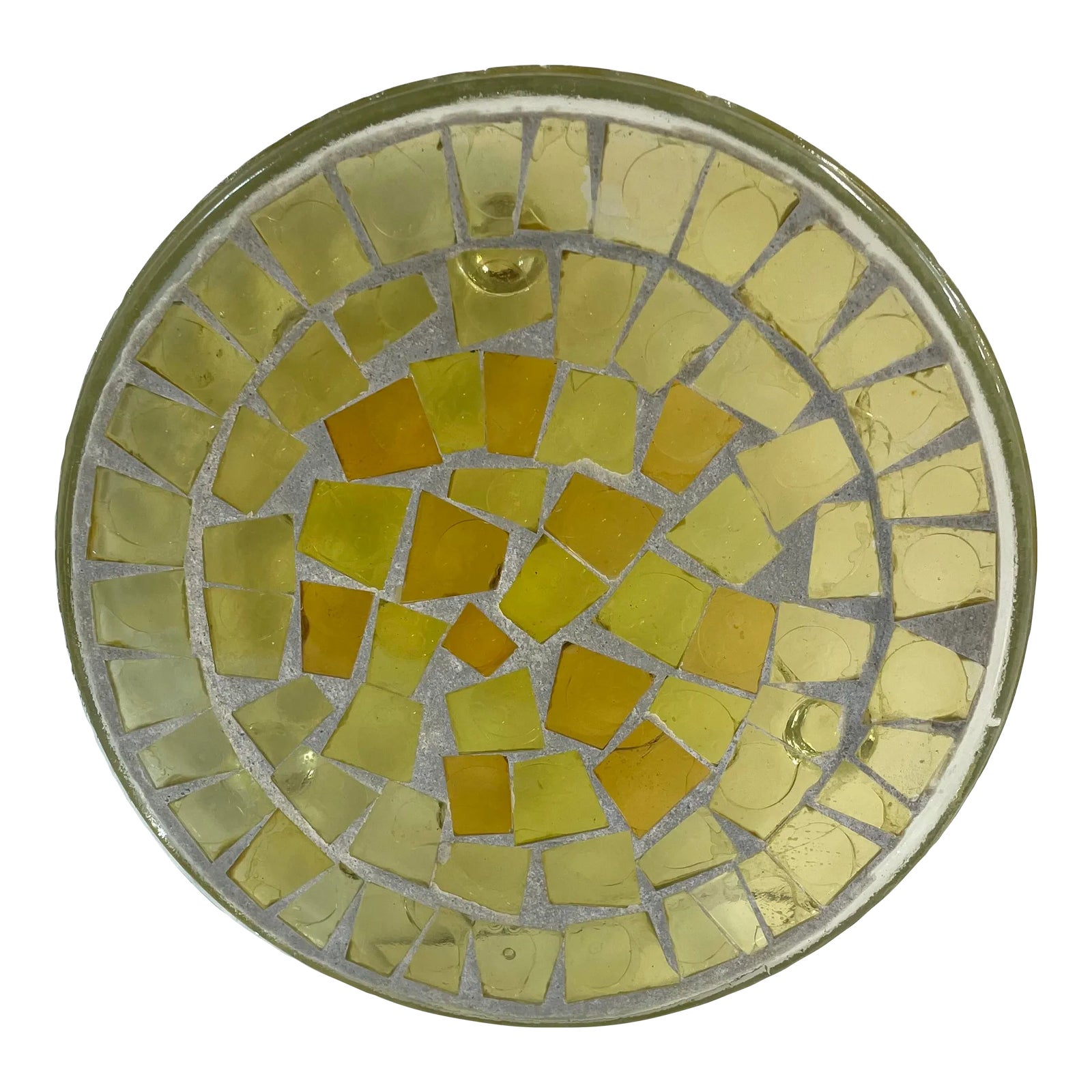 Vintage Mosaic Glass Trivet | Chairish