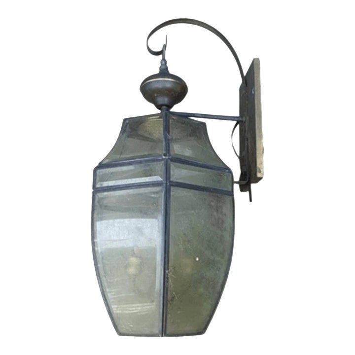 1940s Vintage Traditional Porch Carriage Light Fixture Octangle Wall ...