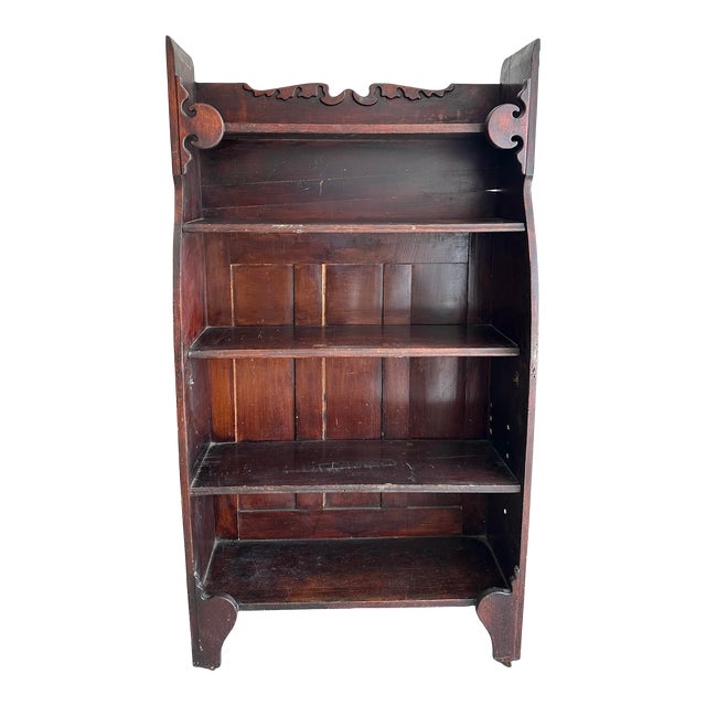 Antique Handmade Wooden Shelf | Chairish