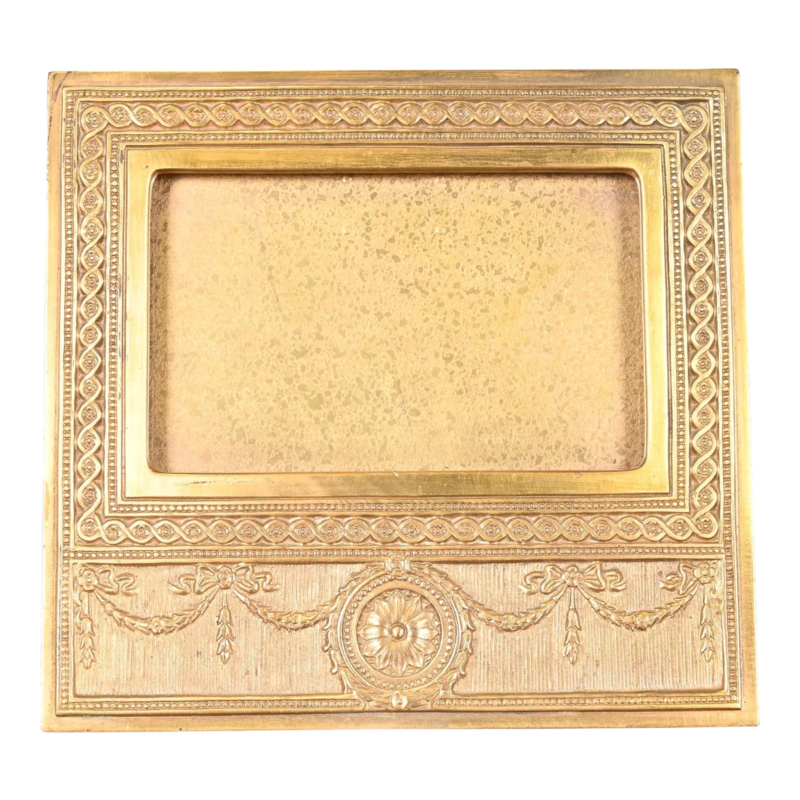 Tiffany Studios New York Adam Bronze Doré Desk Calendar Frame or ...