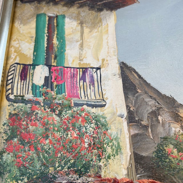 Vintage Original Luigi Sandini Italian Scene Oil Painting, Framed ...