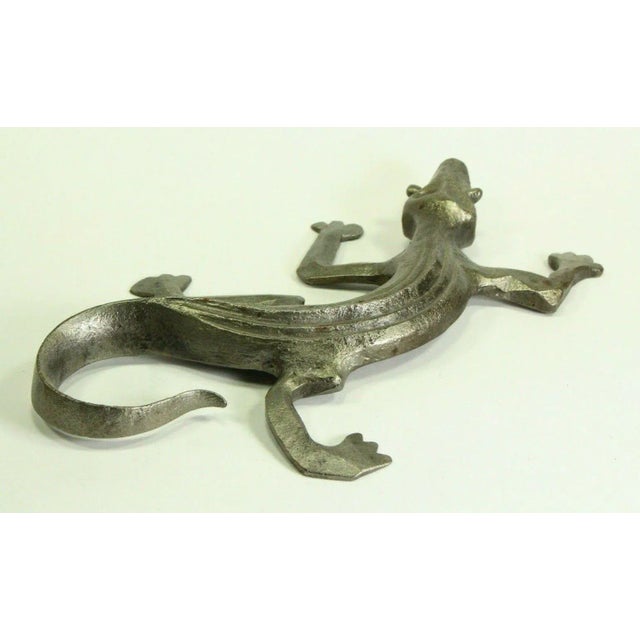 18th Century Cast & Wrought Iron Figurine of a Lizard, Gecko or ...