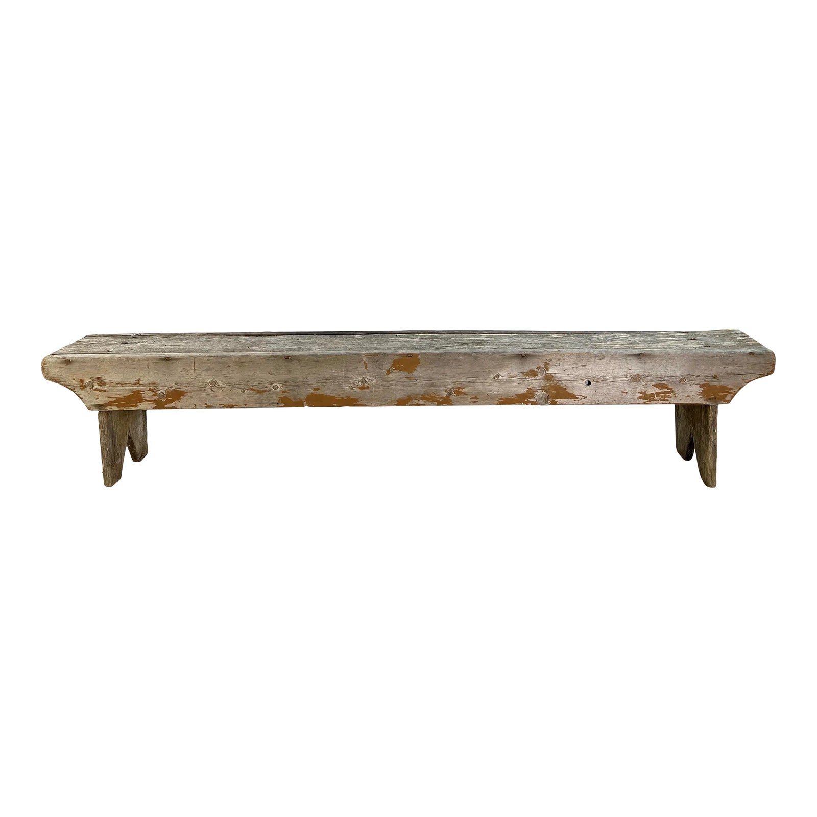 Antique Primitive Farmhouse Bench | Chairish