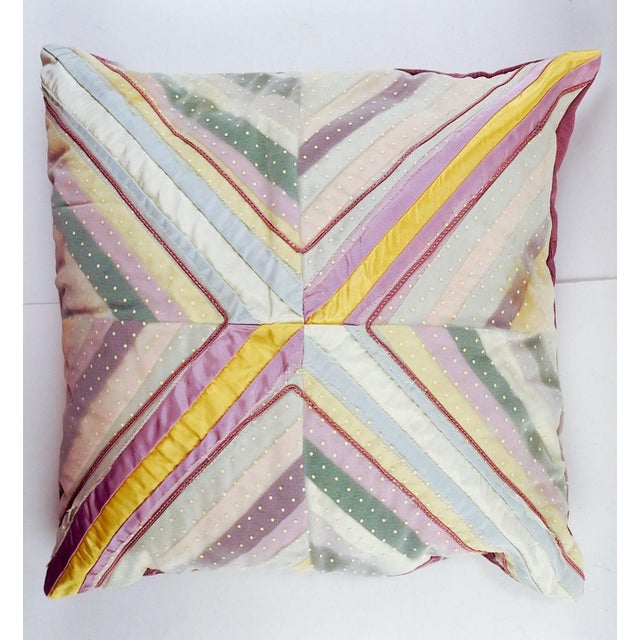 Vintage Pastels Textile Pillow | Chairish