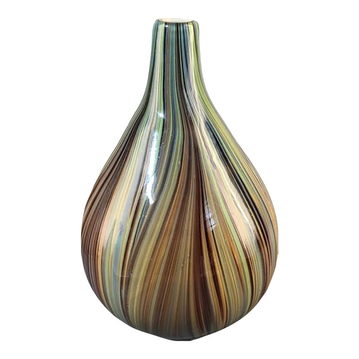 Mid 20th Century Murano Style Hand Blown Cashed Studio Art Glass Pear ...