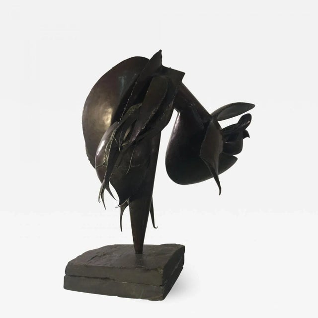 1960s Albert Paley (Attributed) abstract Brutalist Sculpture With Black ...