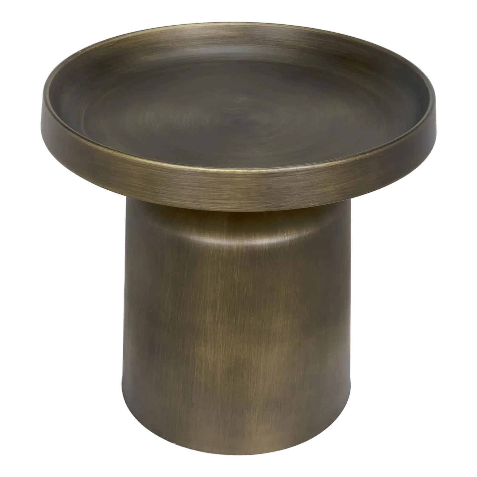 Lee Side Table, Aged Brass | Chairish