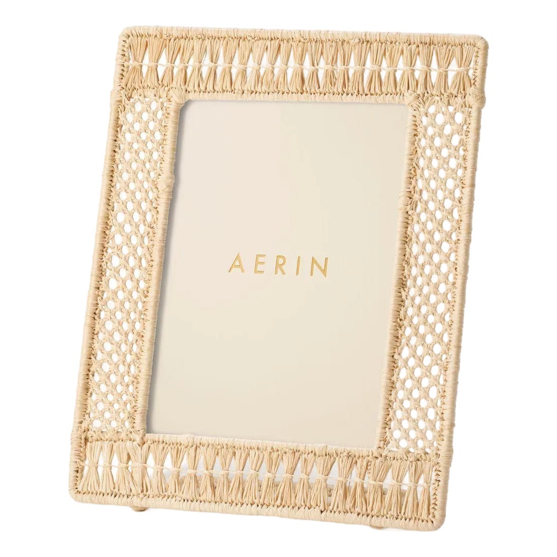AERIN Raffia Frame - 5" x 7" | Chairish