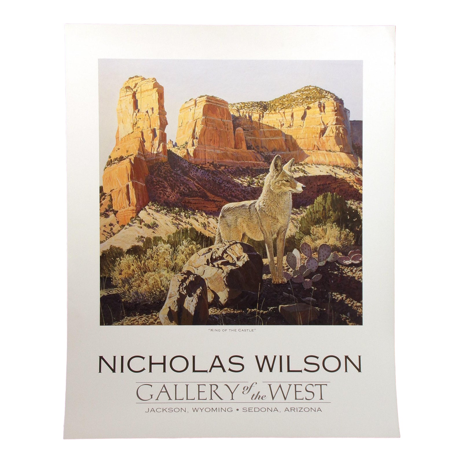 1980s Nicholas Wilson "King of the Castle" Art Show Poster Gallery of ...