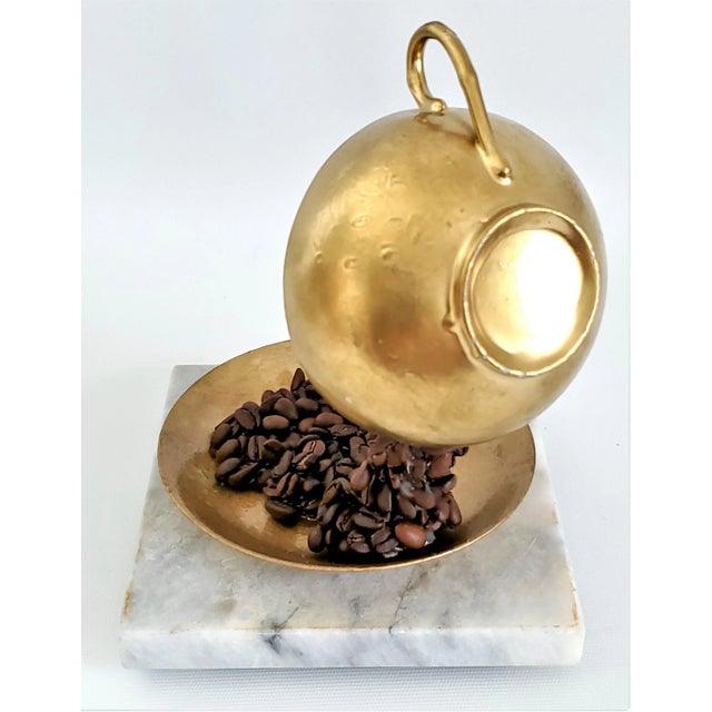 1980s Pop Art Sculpture of Coffee Cup & Coffee Beans | Chairish