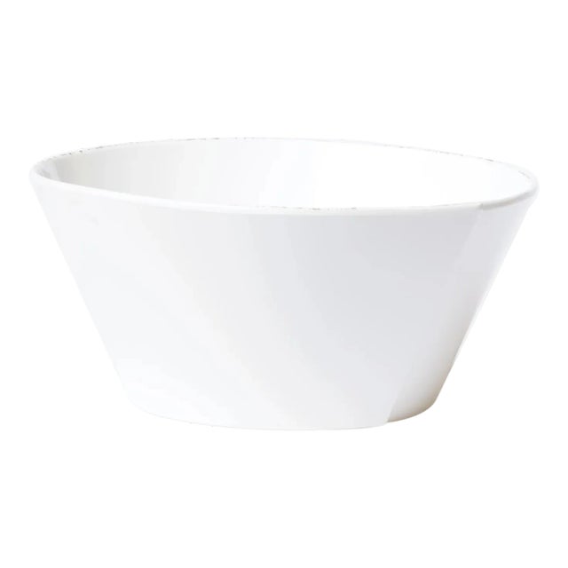 Melamine White Serving Bowl | Chairish