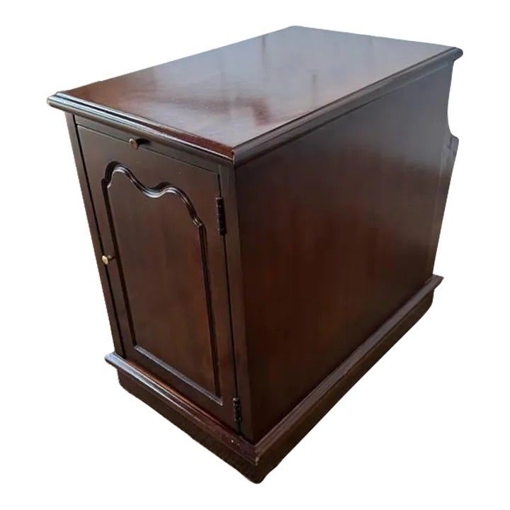 Mid 20th Century Lane Solid Dark Cherry Cabinet With Magazine Rack ...