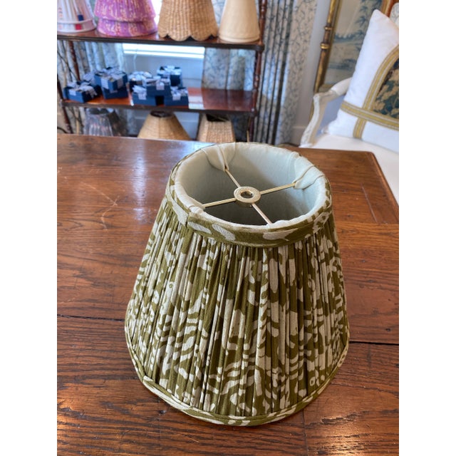 10" Maison Maison Gathered Fabric Lampshade (Free Bird) | Chairish