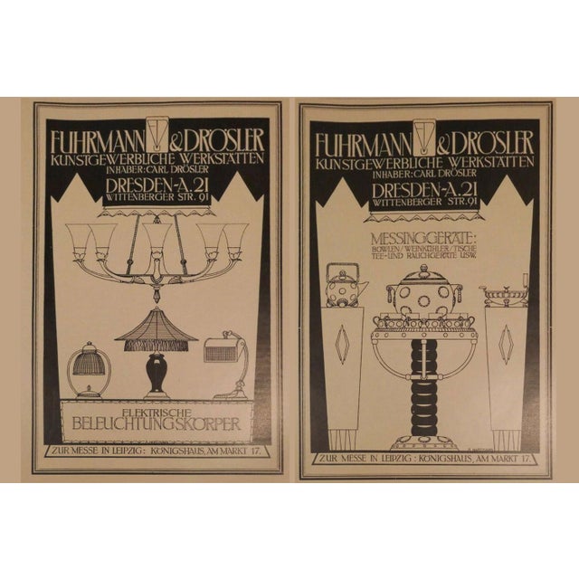 Art Deco Brass Table Lamp by Carl Drösler for Fuhrmann & Drösler ...