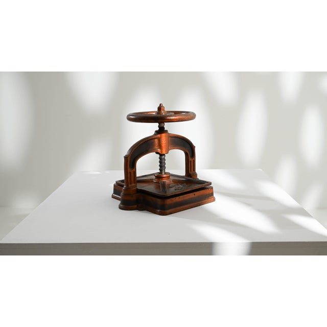 20th Century Belgian Cast Iron Press | Chairish