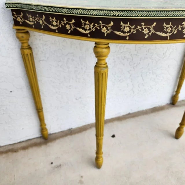 Italian Console Table Painted by Sarreid Ltd | Chairish