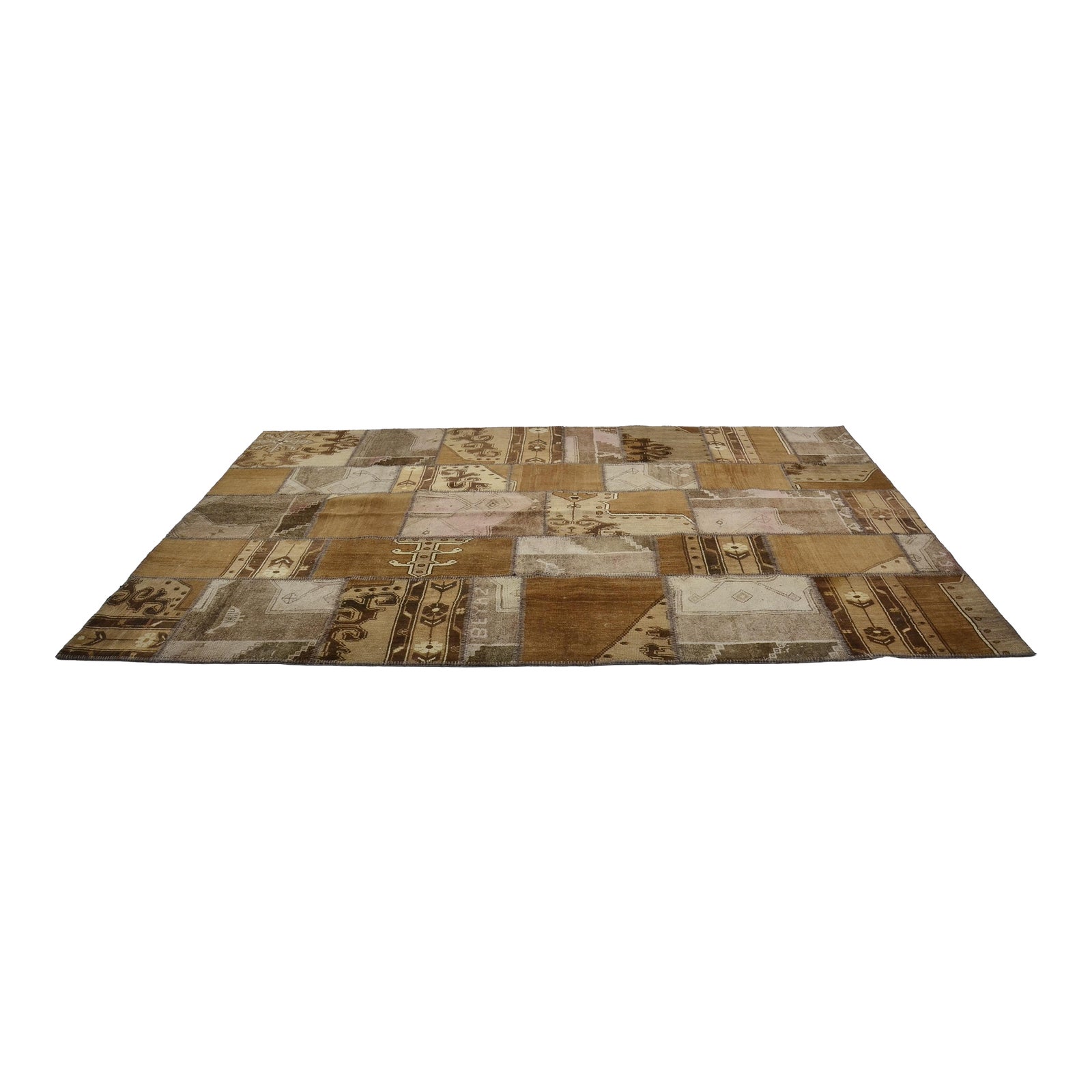Beige Mid 20th Century Anatolian Wool Carpet | Chairish