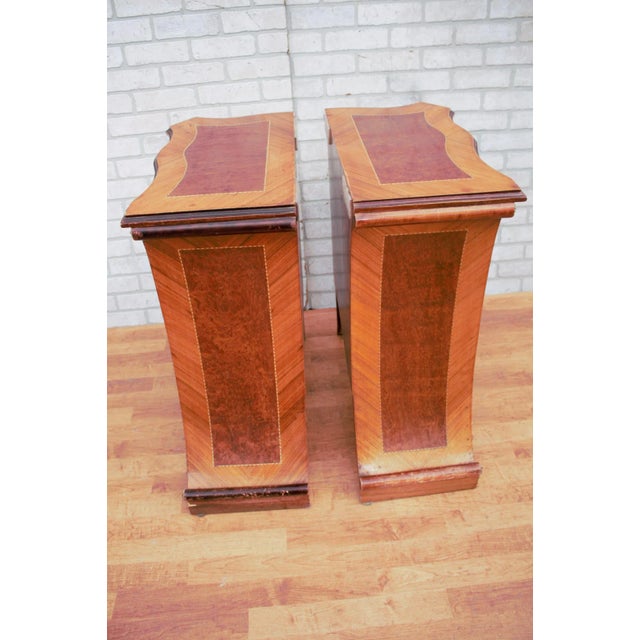 Vintage French Renaissance Revival Flared Legs Side Tables - Pair ...