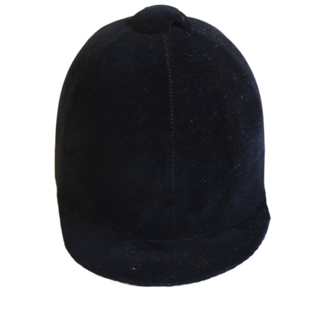 Vintage Equestrian English Velvet Riding Helmet Hat Cap | Chairish