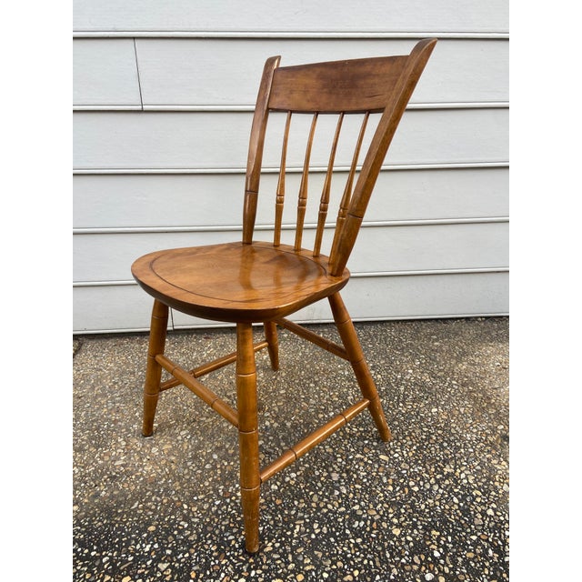 Mid 20th Century Vintage Nichols and Stone Windsor Back Maple Dining ...