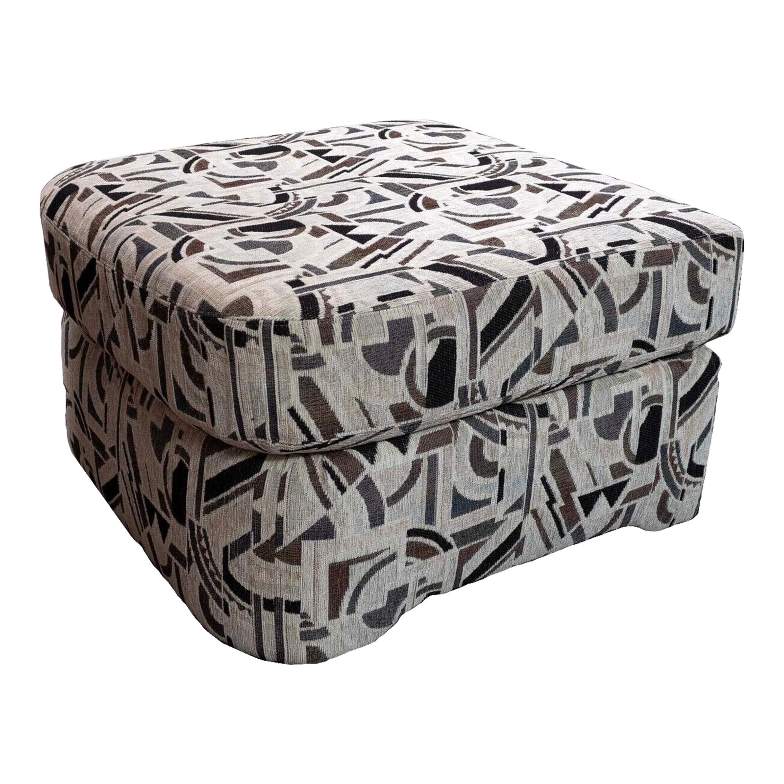 Preview Furniture Corporation Patterned Square Ottoman Contemporary ...