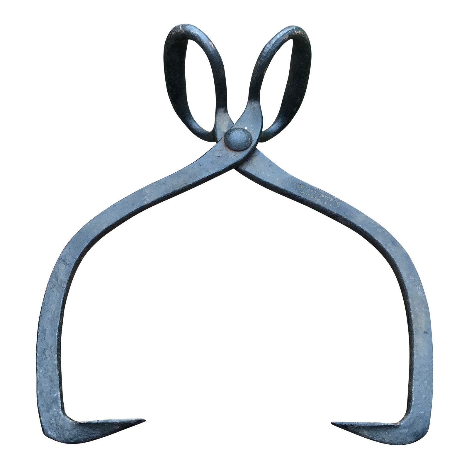 Antique Forged Ice Block Tongs | Chairish