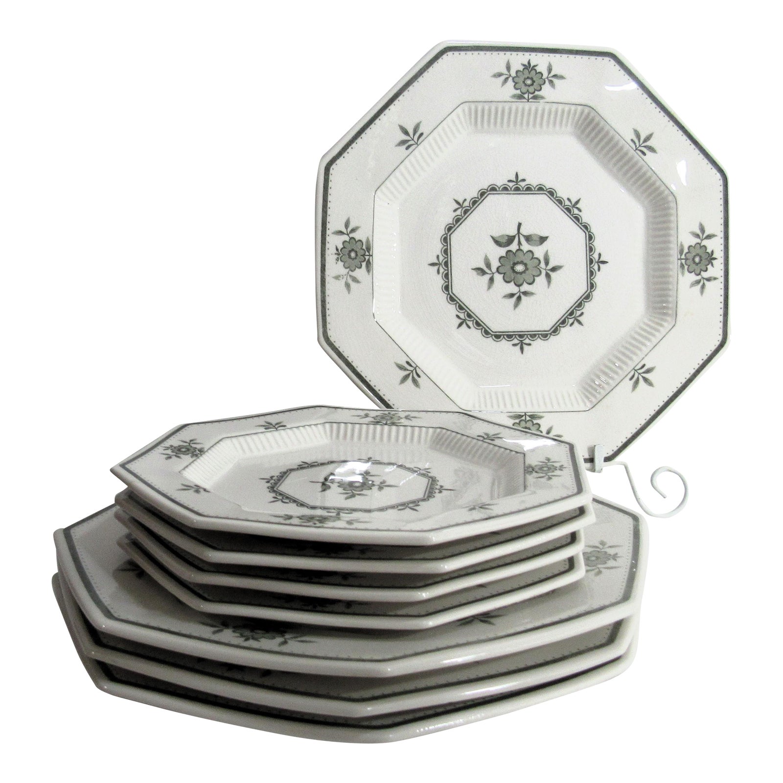 Independence Ironstone From Japan 8 Plates 1776 | Chairish
