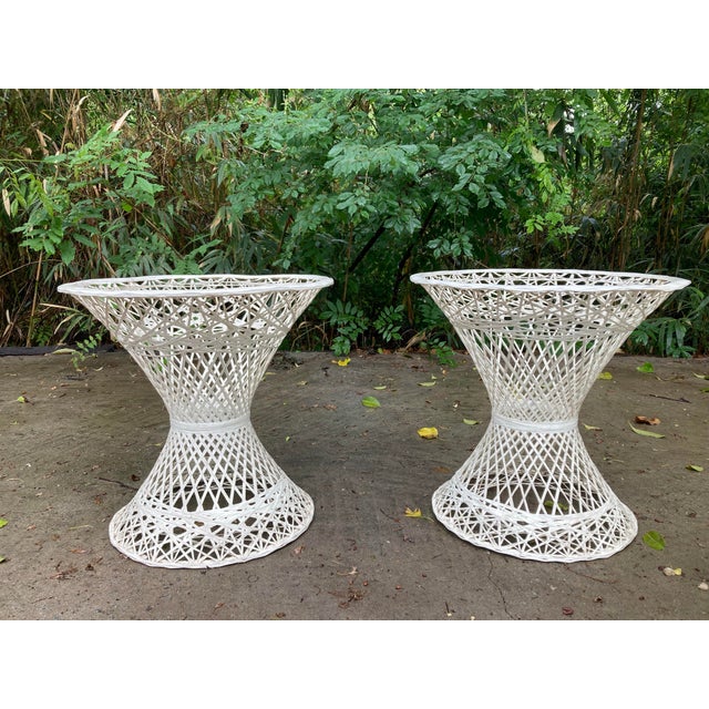 Vintage Russell Woodard Spun Fiberglass Side Tables - Set of 2 | Chairish