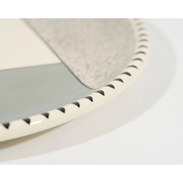 Michael Duvall Signed Postmodern Ceramic Plate | Chairish