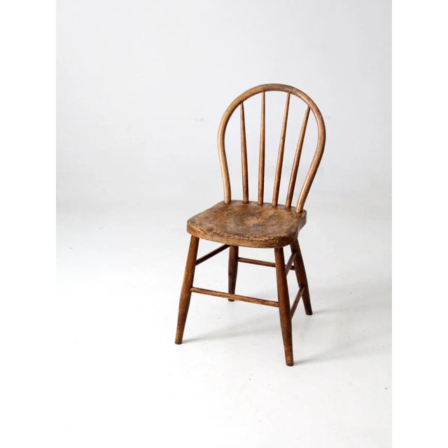 Antique Spindle Back Chair | Chairish