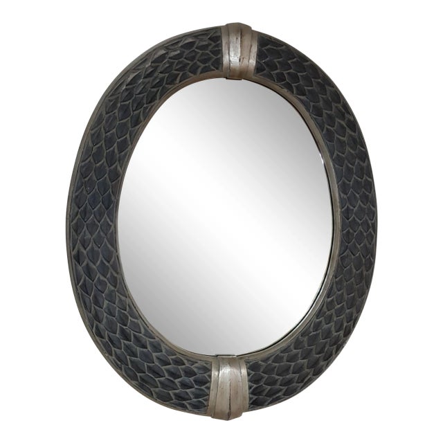 Neoclassical Art Snake Skin Design Frame | Chairish
