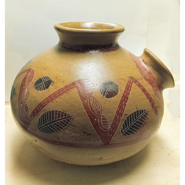 Vintage Double Spout Hopi Style Pottery Olla | Chairish