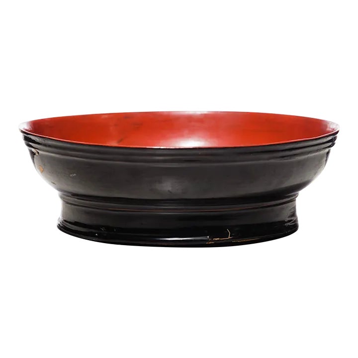 Vintage Burmese Lacquerware Bowl With Maker & Owner Marks | Chairish