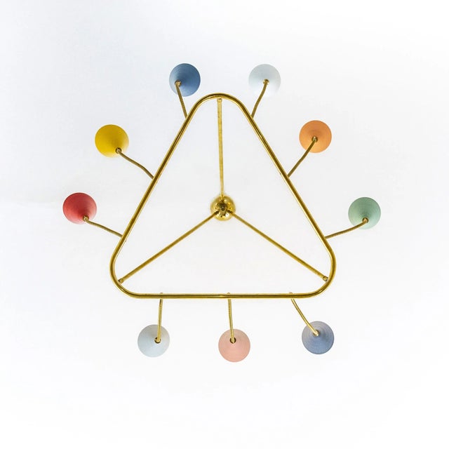 Primavera Song Lighting Italian Mid Century Design Chandlier | Chairish