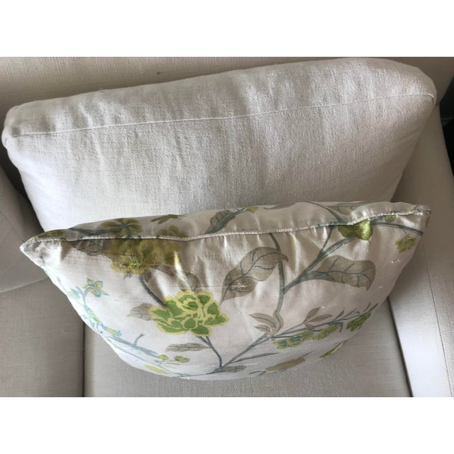 Cottage Bob Collins & Sons Fabric Custom Silk Pillow | Chairish