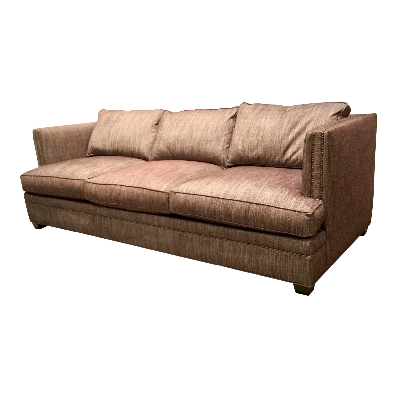 Caracole Modern Plum Sofa | Chairish