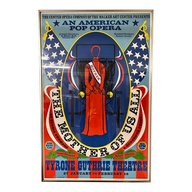 1967 Robert Indiana Pop Opera "Mother of Us All" Silkscreen Lithograph ...