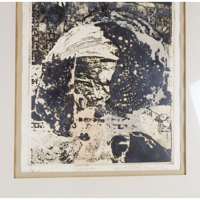 1960s Graffitti Etching by Laura Volkerding | Chairish