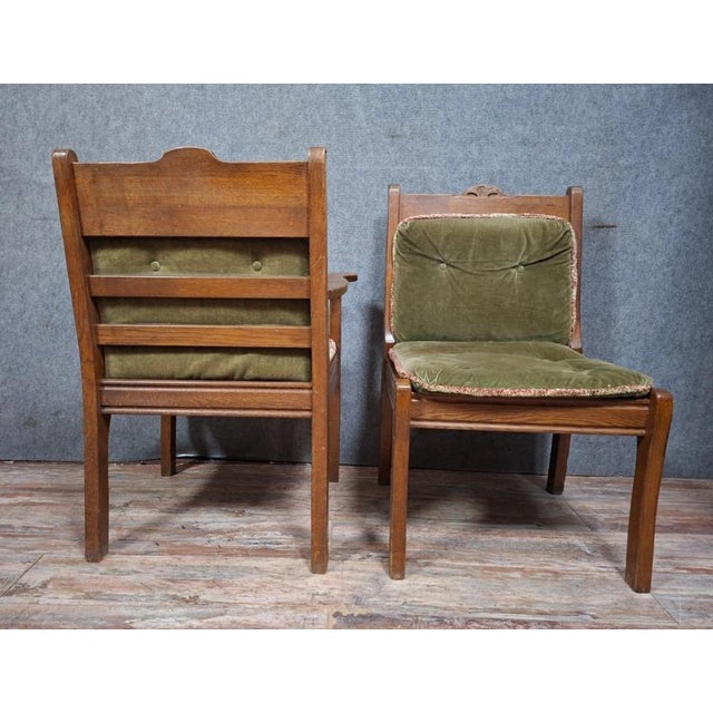 Modernist Scandinavian Armchairs in Oak, 1960s | Chairish