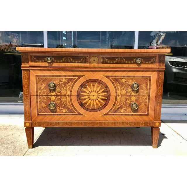 1950s Classical Italian Inlaid Commode | Chairish