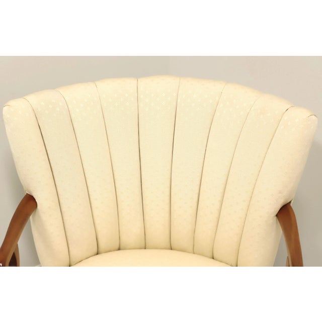 Mid 20th Century French Provincial Style Channel Back Accent Chair ...