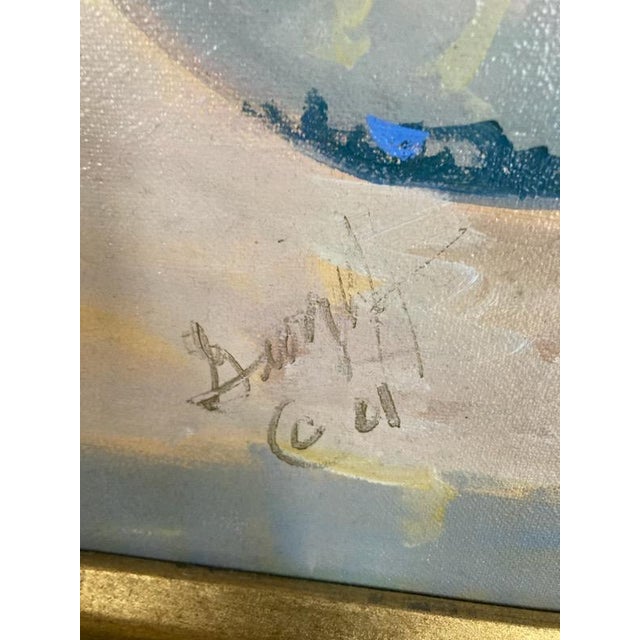 Original Framed Oil Painting From Jerry Georgeff, Sunflowers | Chairish