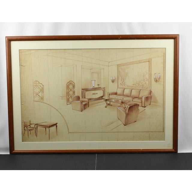 French Interior Decoration Project Study by Maurice Dufrene Studio ...