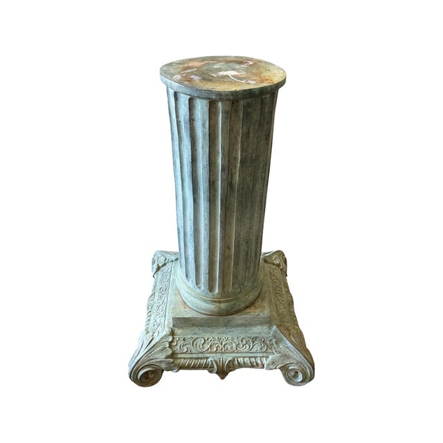 Antique 19th Century French Bronze Base Pedestals - a Pair | Chairish